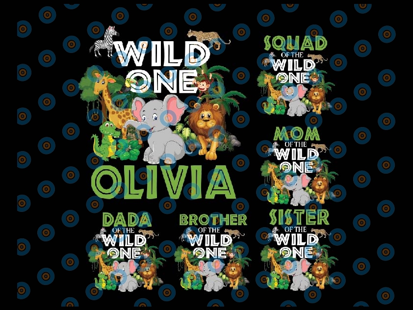 Personalized Name Wild One Birthday Boy, Wild One Family Mat | Inspire ...