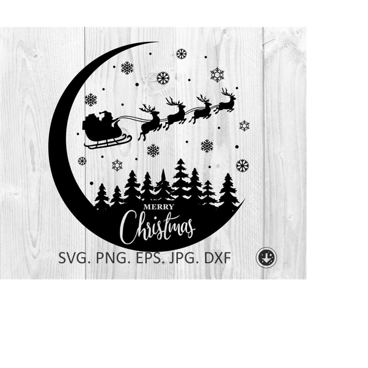 Christmas Scene Santa svg,Christmas Scene Svg,Merry Christma | Inspire ...