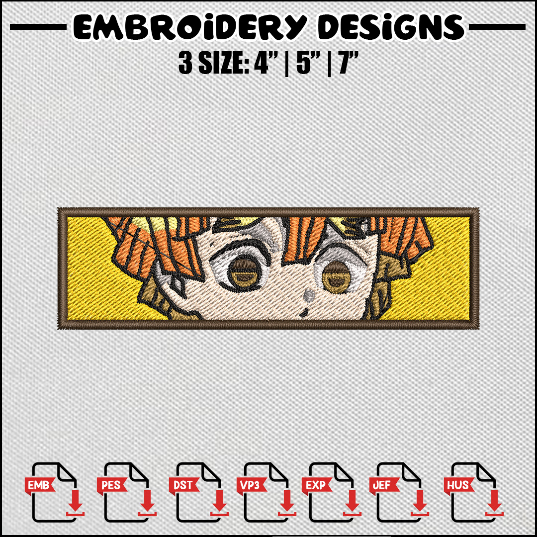 Zenitsu eyes embroidery design, Zenitsu embroidery, Anime de | Inspire ...