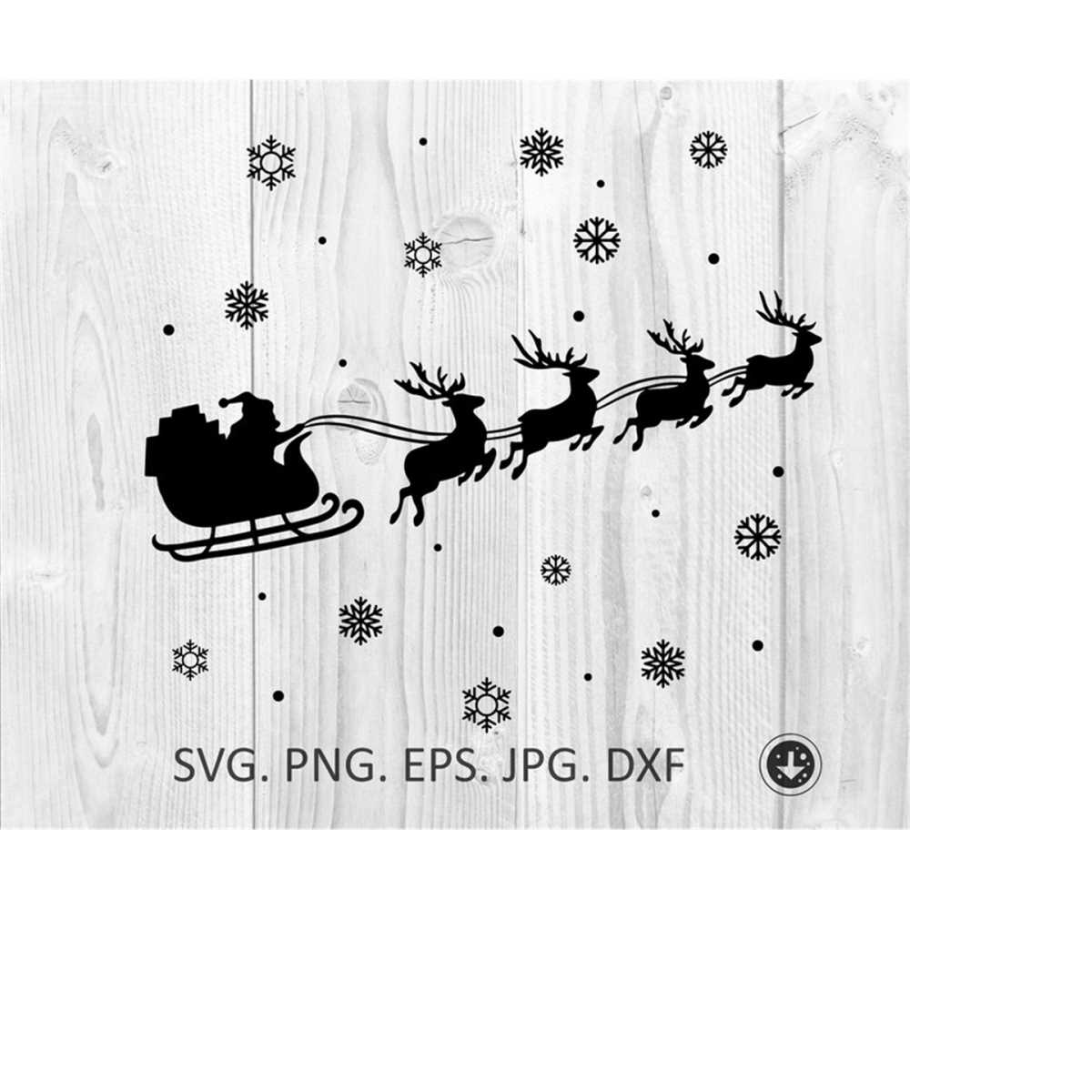 Christmas Scene Santa svg,Christmas Scene Svg,Merry Christma | Inspire ...