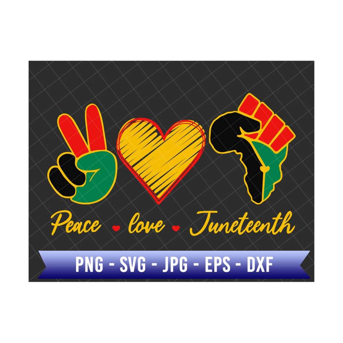 Peace Love Juneteenth Svg, Juneteenth Svg, Black Queen Svg, | Inspire ...