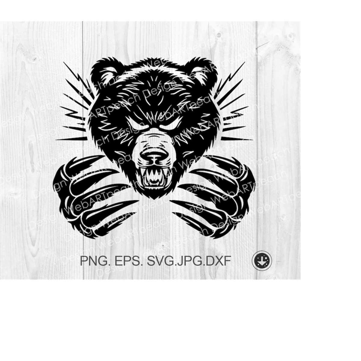 Bear Claw Scratch SVG, Grizzly Bear SVG, Claw Mark Svg, Wild | Inspire Uplift