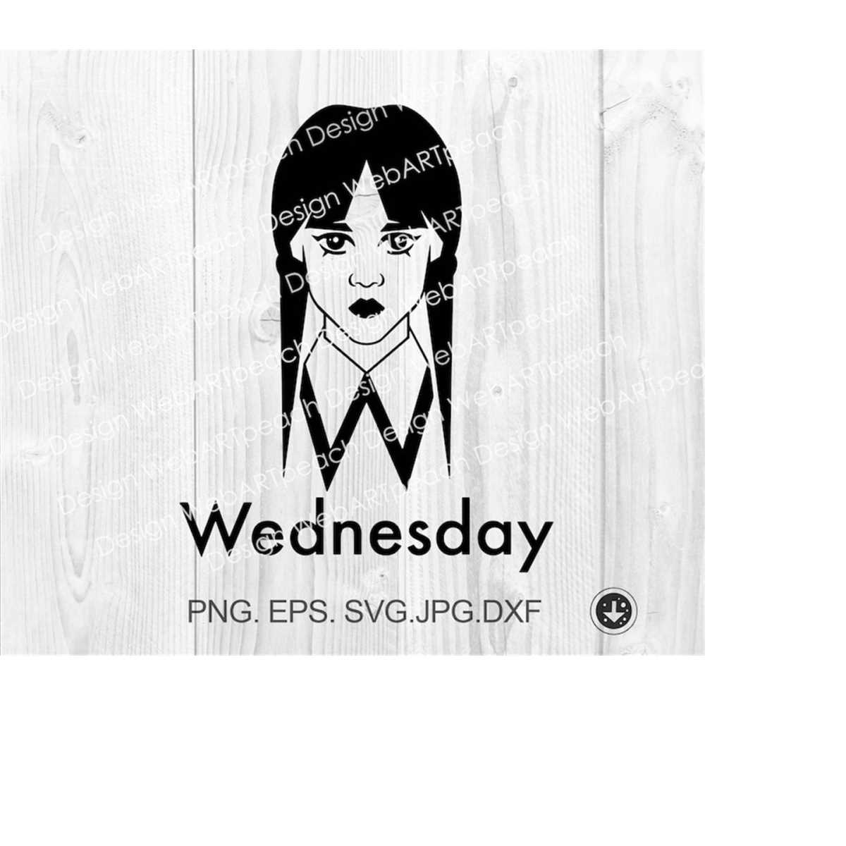 Wednesday Addams svg, Addams Family svg,png,dxf,png digital | Inspire ...