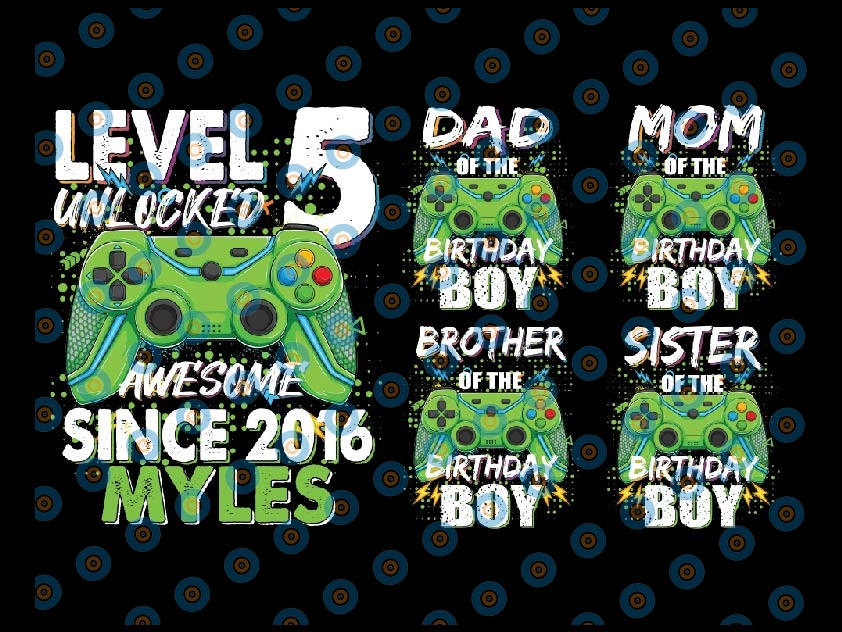 Personalized Name and Age Gamer Birthday Level Unlocked Png, | Inspire ...