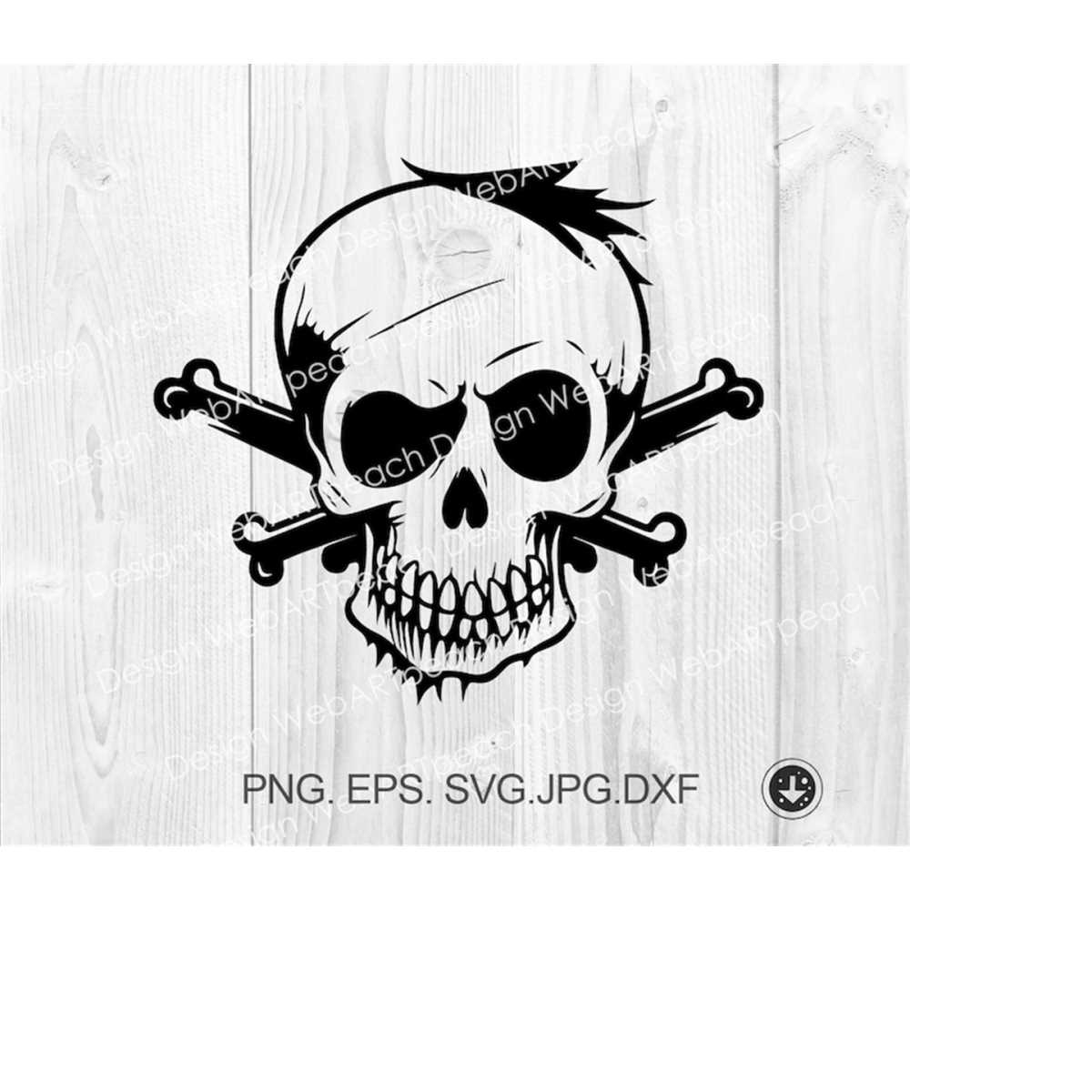 Scared Skull SVG, Skull Cross Bones Svg, Evil SVG,Gothic Sti | Inspire ...