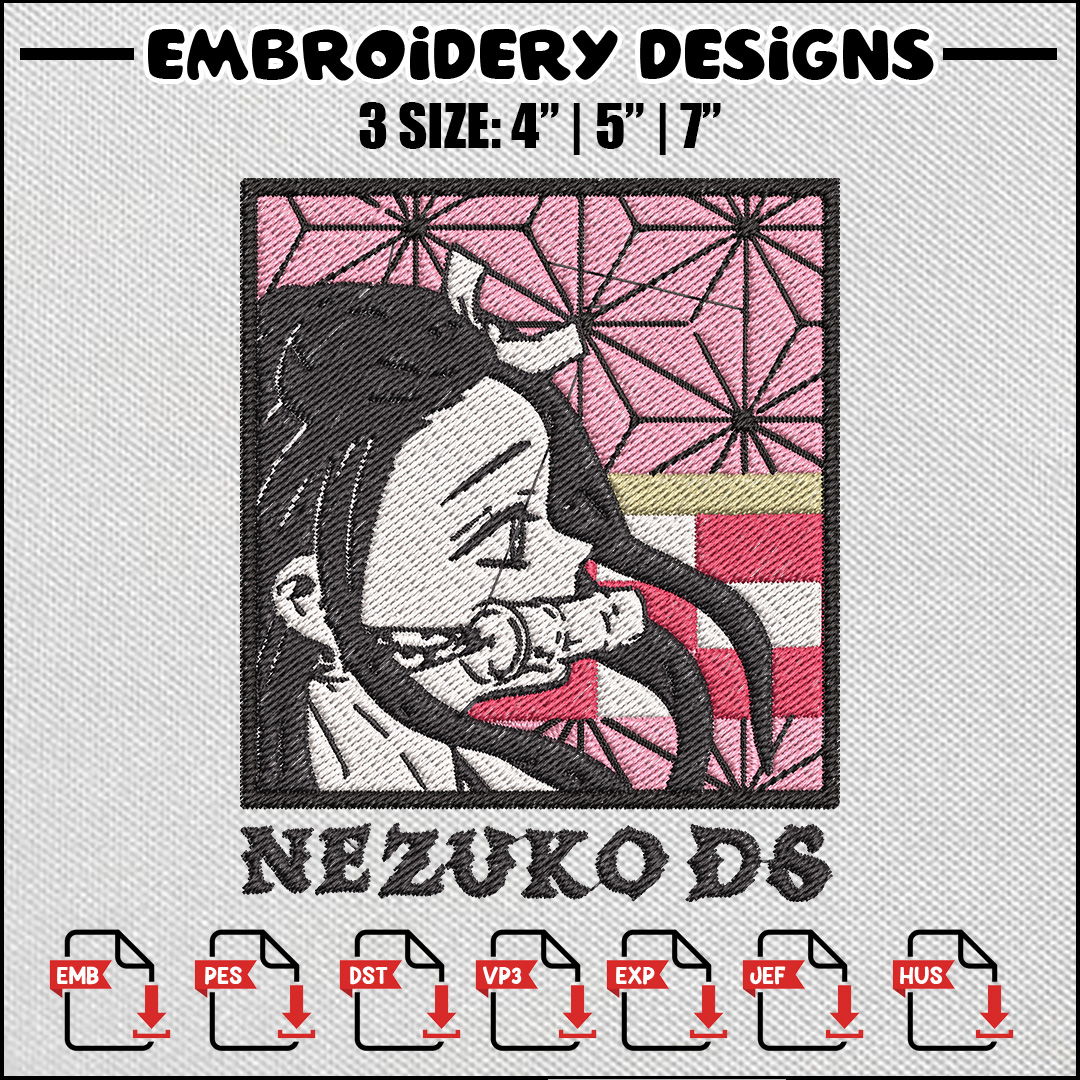 Nezuko ds embroidery design, Demon slayer embroidery, Anime | Inspire ...