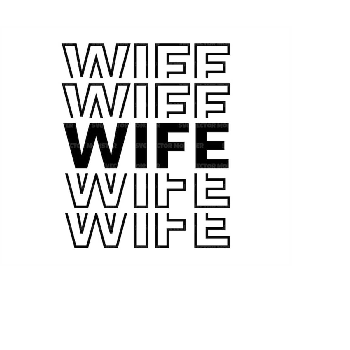 Stacked Wife Svg, Wifey Svg, Honeymoon T-Shirt, Gift for Wif | Inspire ...