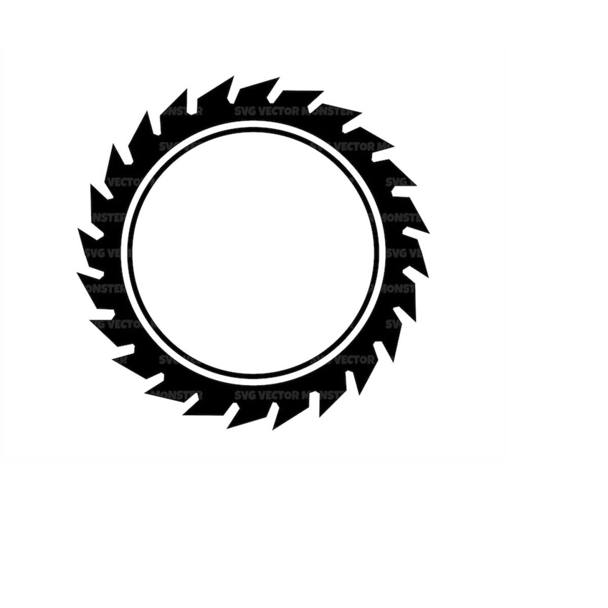 Saw Blade Monogram Svg, Saw Blade Name Frame Svg, Logger Svg - Inspire ...
