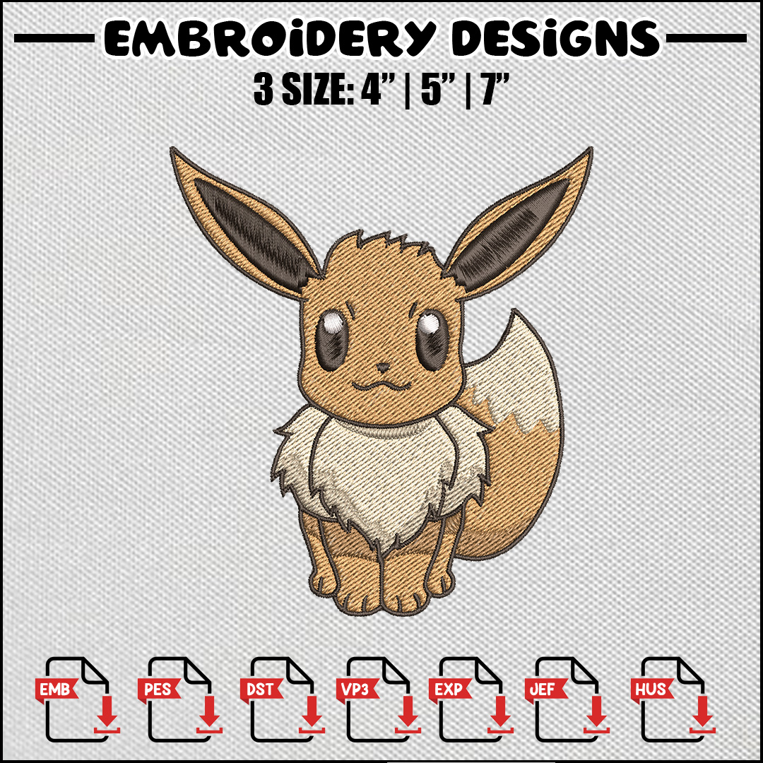 Pokemon eevee embroidery design, Pokemon embroidery, Anime d | Inspire ...