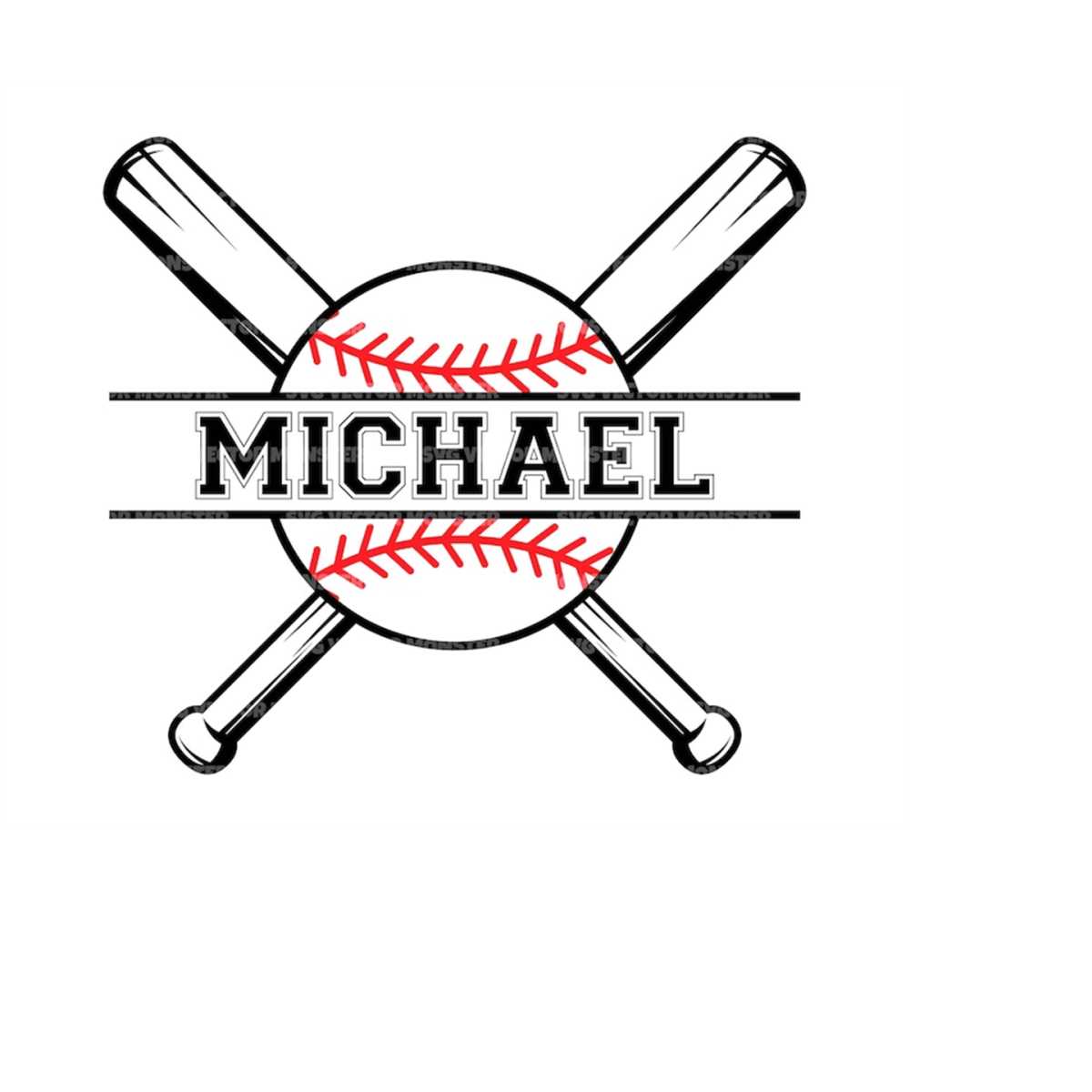 Custom Baseball Name Monogram Svg, Personalized Baseball Spl | Inspire ...