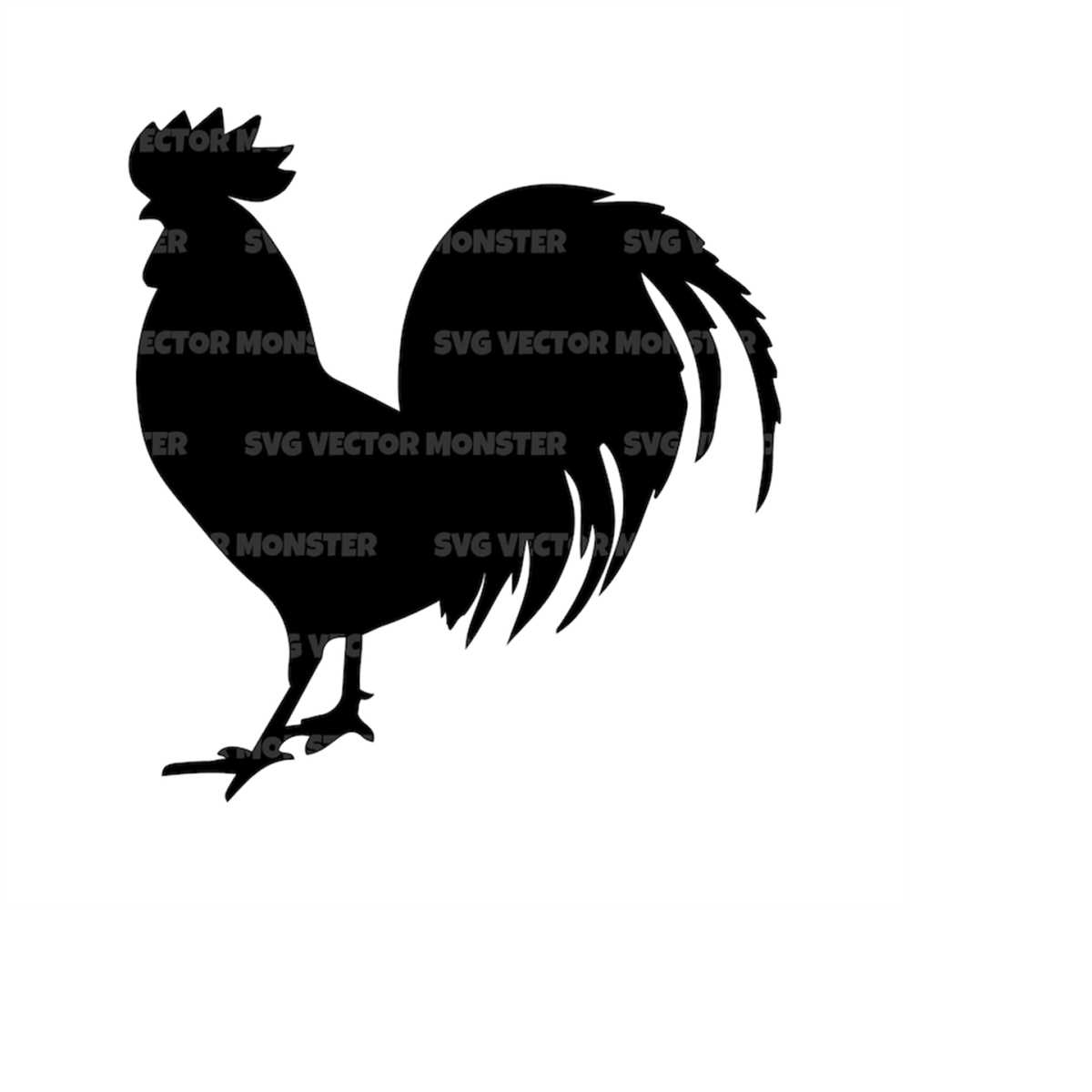 Rooster Svg. Vector Cut file for Cricut, Silhouette, Pdf Png | Inspire Uplift