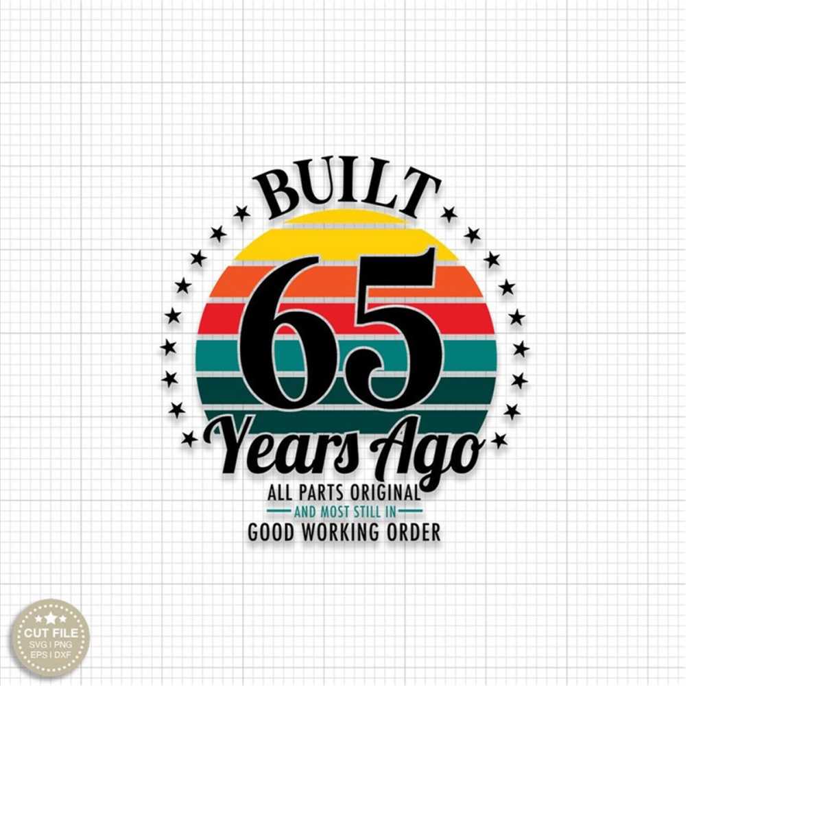 65th birthday Svg Vintage 65th Birthday svg 65 svg happy 65t | Inspire ...