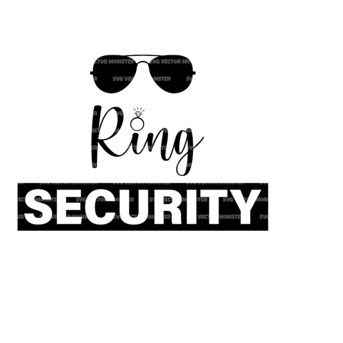 Ring Security Svg, Ring Bearer Svg, Wedding Svg. Vector Cut - Inspire ...