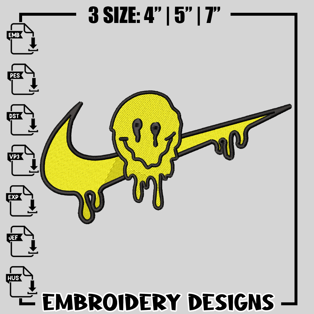 Smile Face Nike embroidery design, Logo embroidery, Nike des - Inspire ...