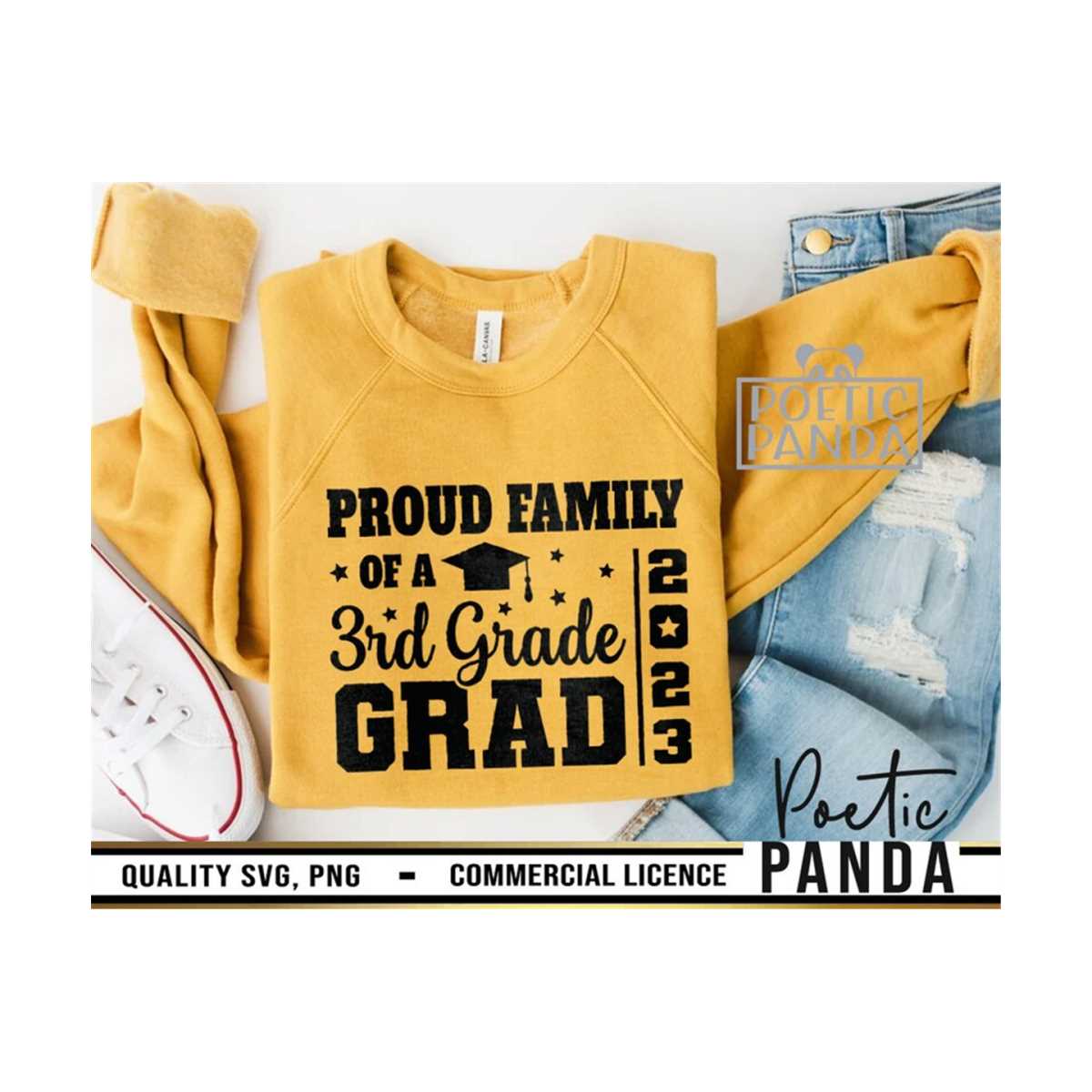 Proud Family of 3rd Grade Grad SVG PNG, 3rd Grade Graduate S - Inspire ...