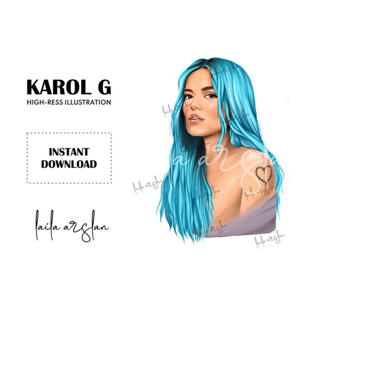 Illustration karol g, karol g with red hair png, un verano s | Inspire ...