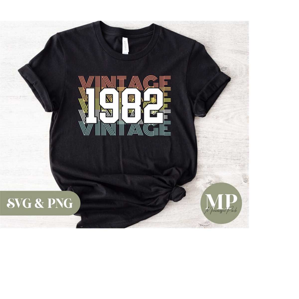 Vintage 1982 SVG & PNG | Inspire Uplift