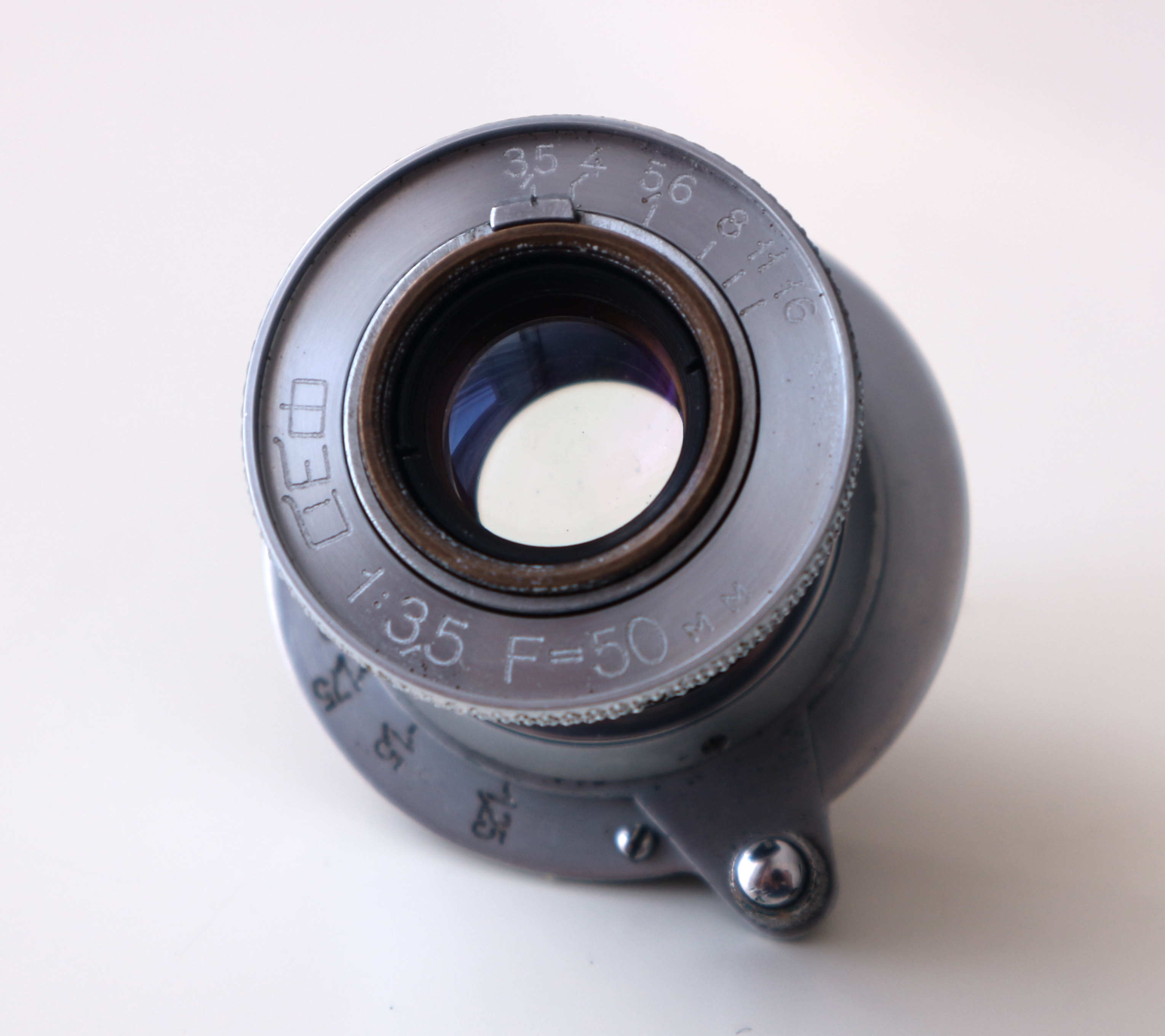 Early INDUSTAR 10 FED 3.5/50 lens for FED LEICA M39 10 blade - Inspire ...