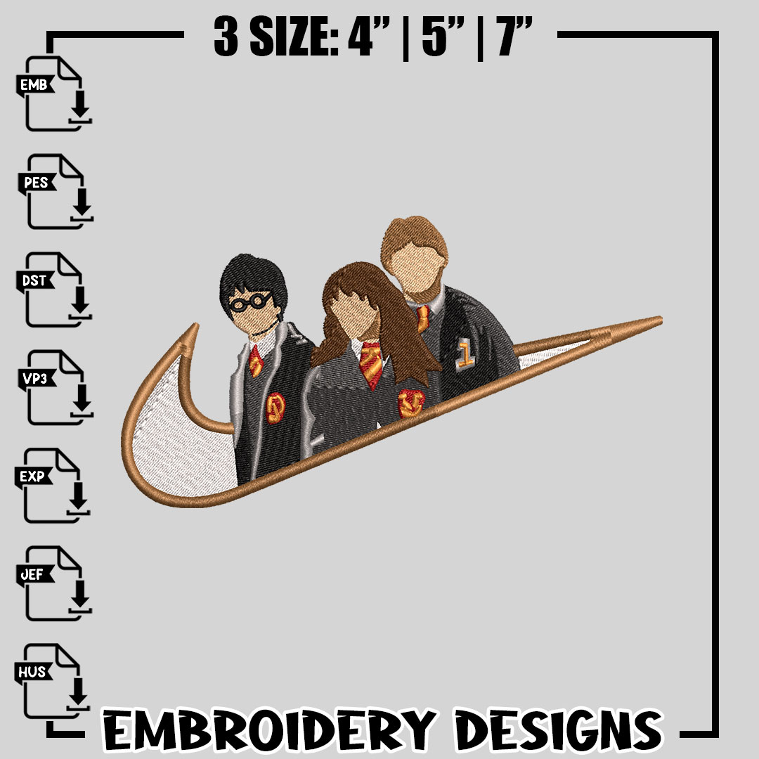 Harry Potter nike embroidery design, Harry Potter embroidery | Inspire ...