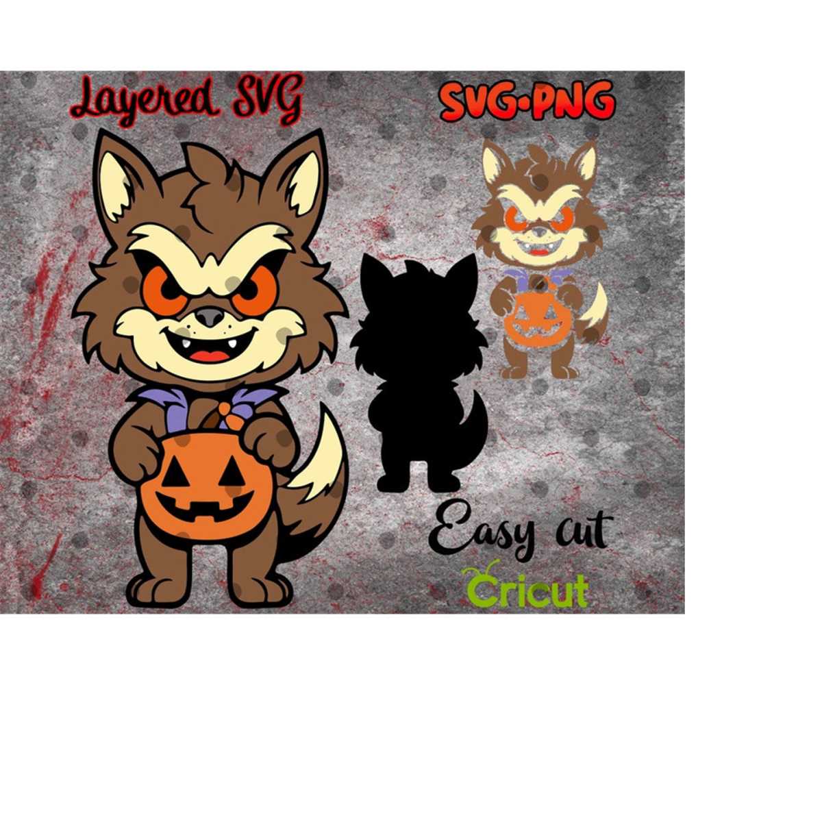 Layered SVG Werewolf Halloween for Cricut, Horror Svg, Vinyl | Inspire ...