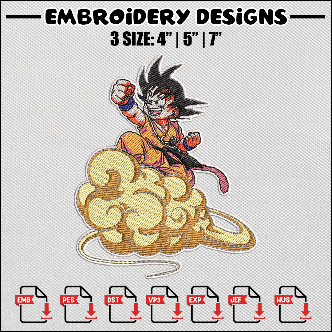 Goku kid embroidery design, Dragonball embroidery, Anime des - Inspire ...