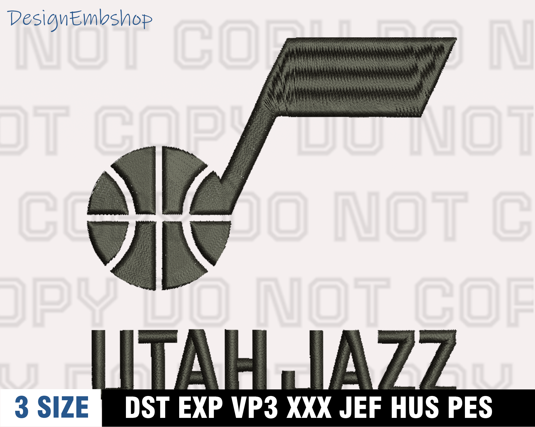Utah Jazz Embroidery Designs, Embroidery Designs, NBA Logo | Inspire Uplift