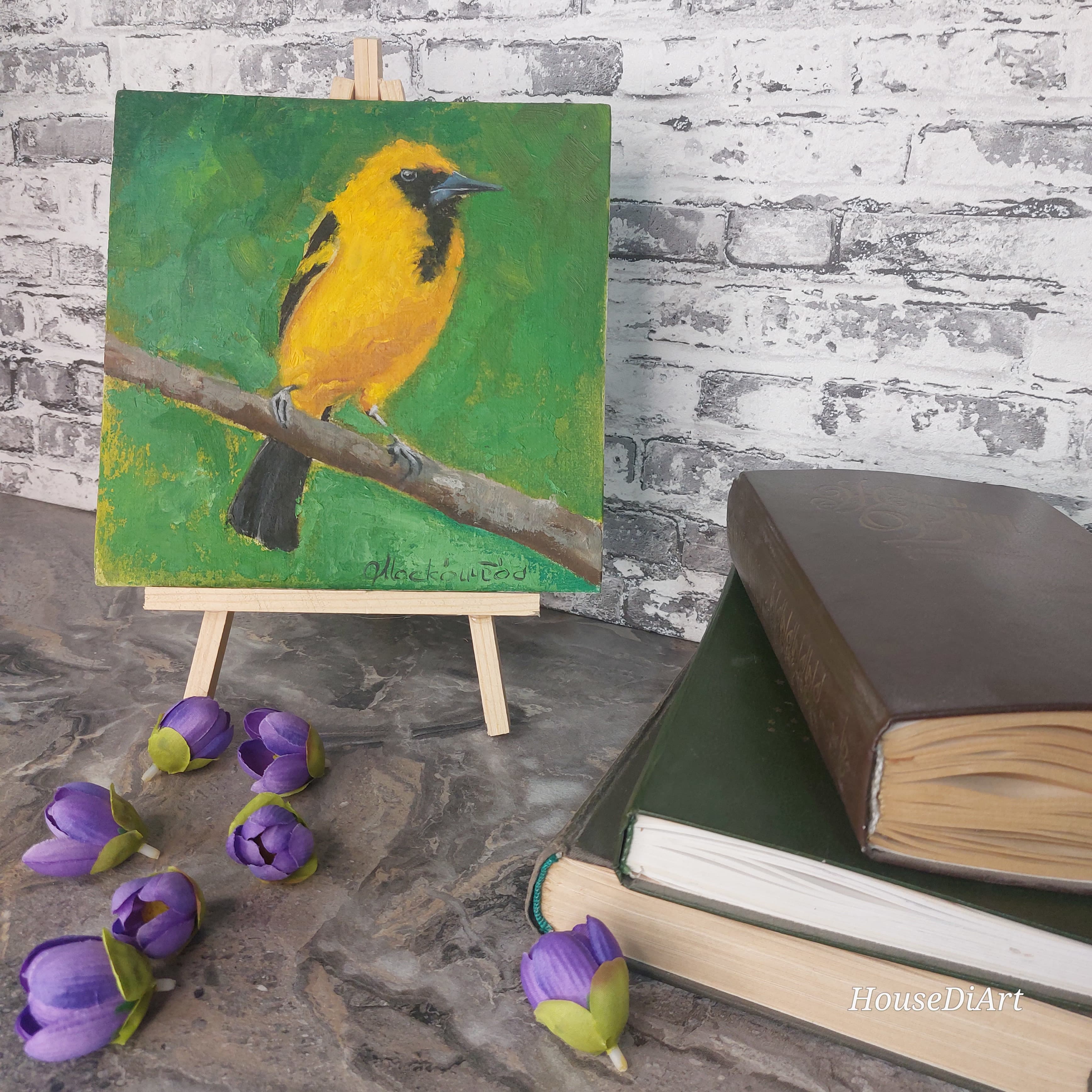 The original oil painting of the Oriole.. - Inspire Uplift