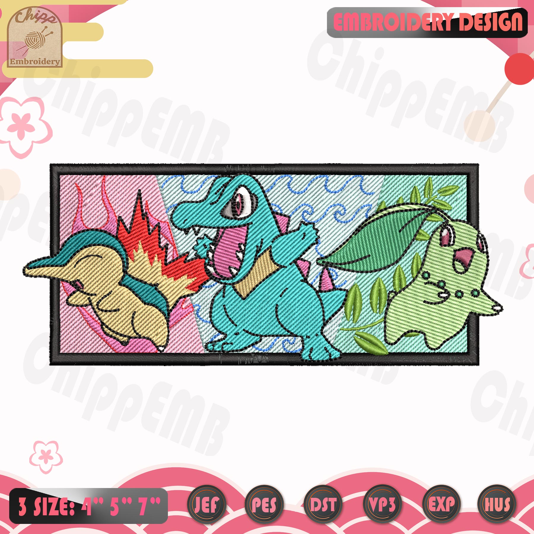 Pokemon Embroidery Design, Anime Embroidery File, Machine Em | Inspire ...