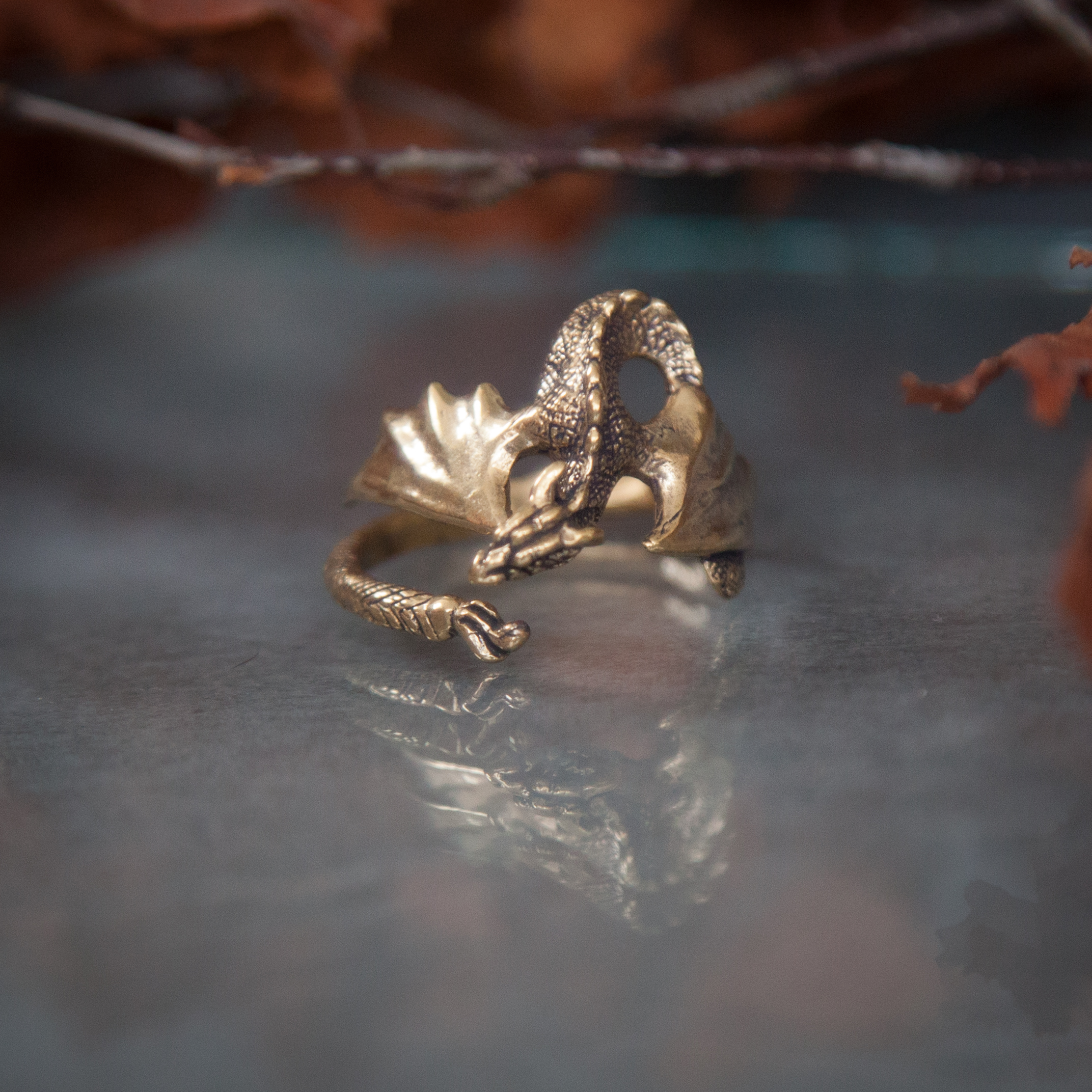 Dragon ring. Dragon wraps around finger. Dragon jewelry. Dra | Inspire ...