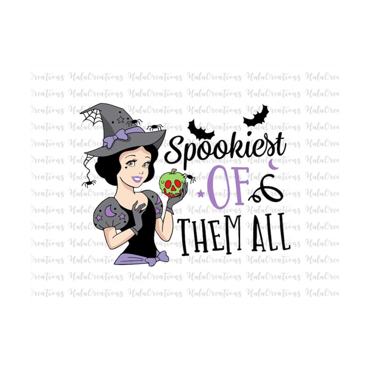 Spookiest Of Them All Svg, Halloween Svg, Princess Svg, Spoo | Inspire ...