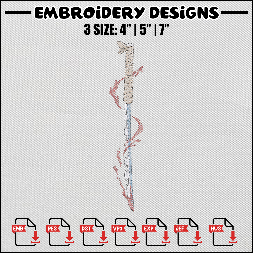 Inosuke sword embroidery design, Inosuke embroidery, Anime d | Inspire ...