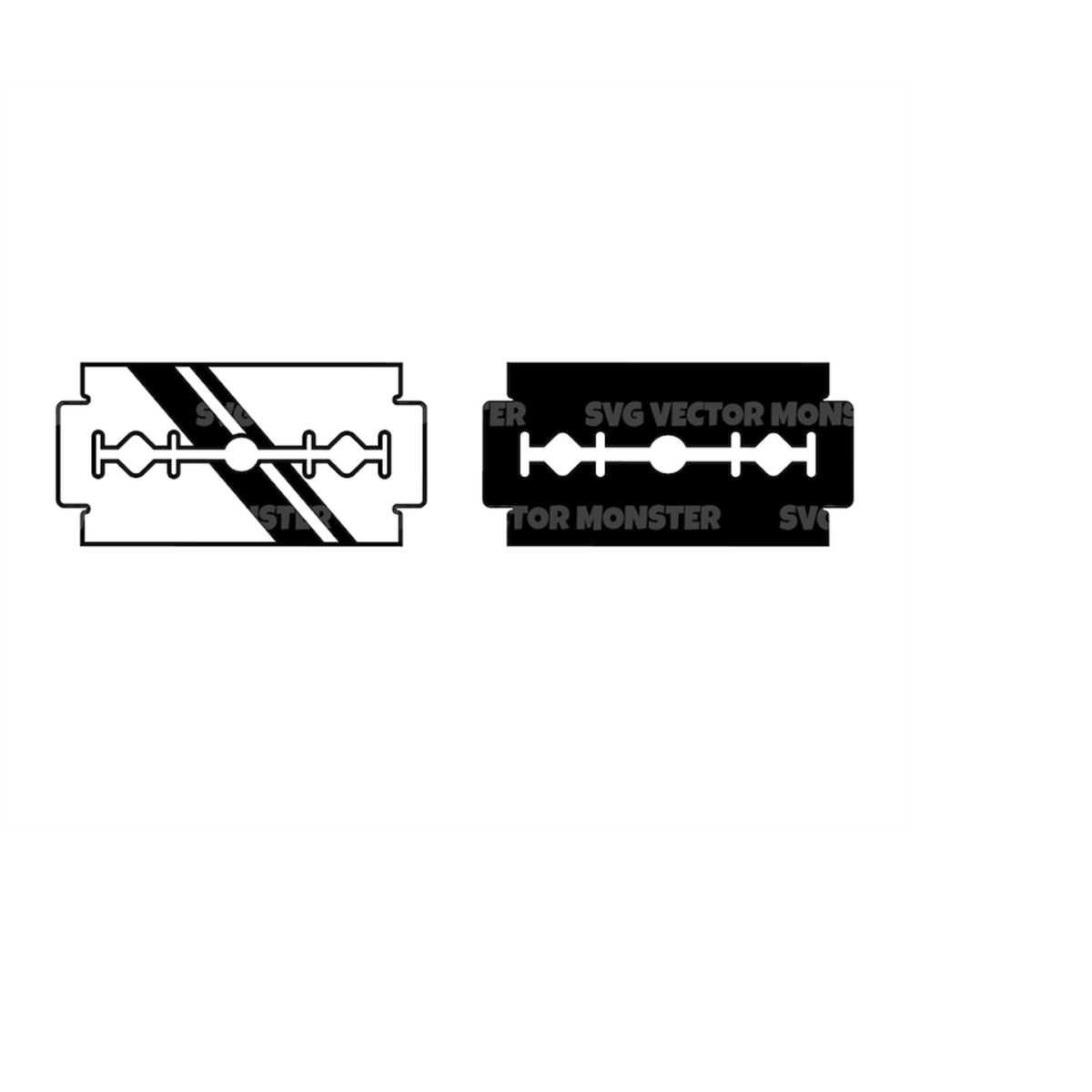 Razor Blade Svg, Barber Shop Svg. Vector Cut file for Cricut - Inspire ...