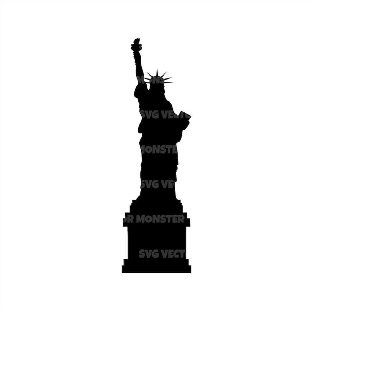 Statue of Liberty Svg. Vector Cut file for Cricut, Silhouett - Inspire ...