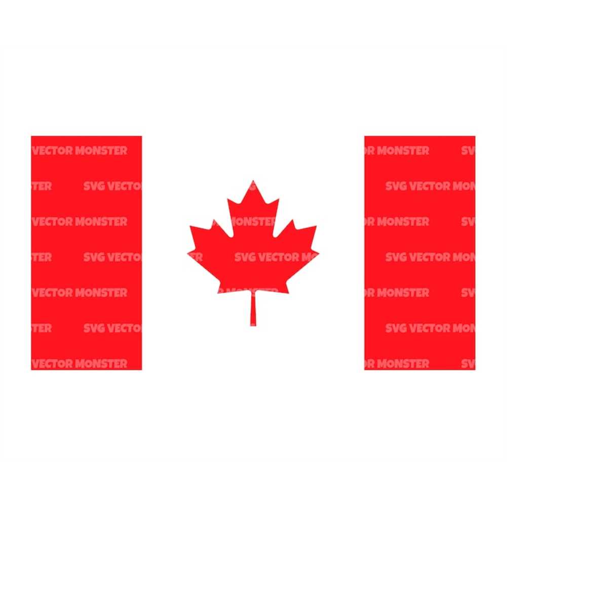 Canada Flag Svg. Vector Cut file for Cricut, Silhouette, Pdf - Inspire ...