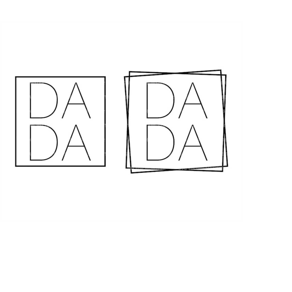 Dada Svg in Square Frame Svg. Father Shirt Svg. Vector Cut f - Inspire ...