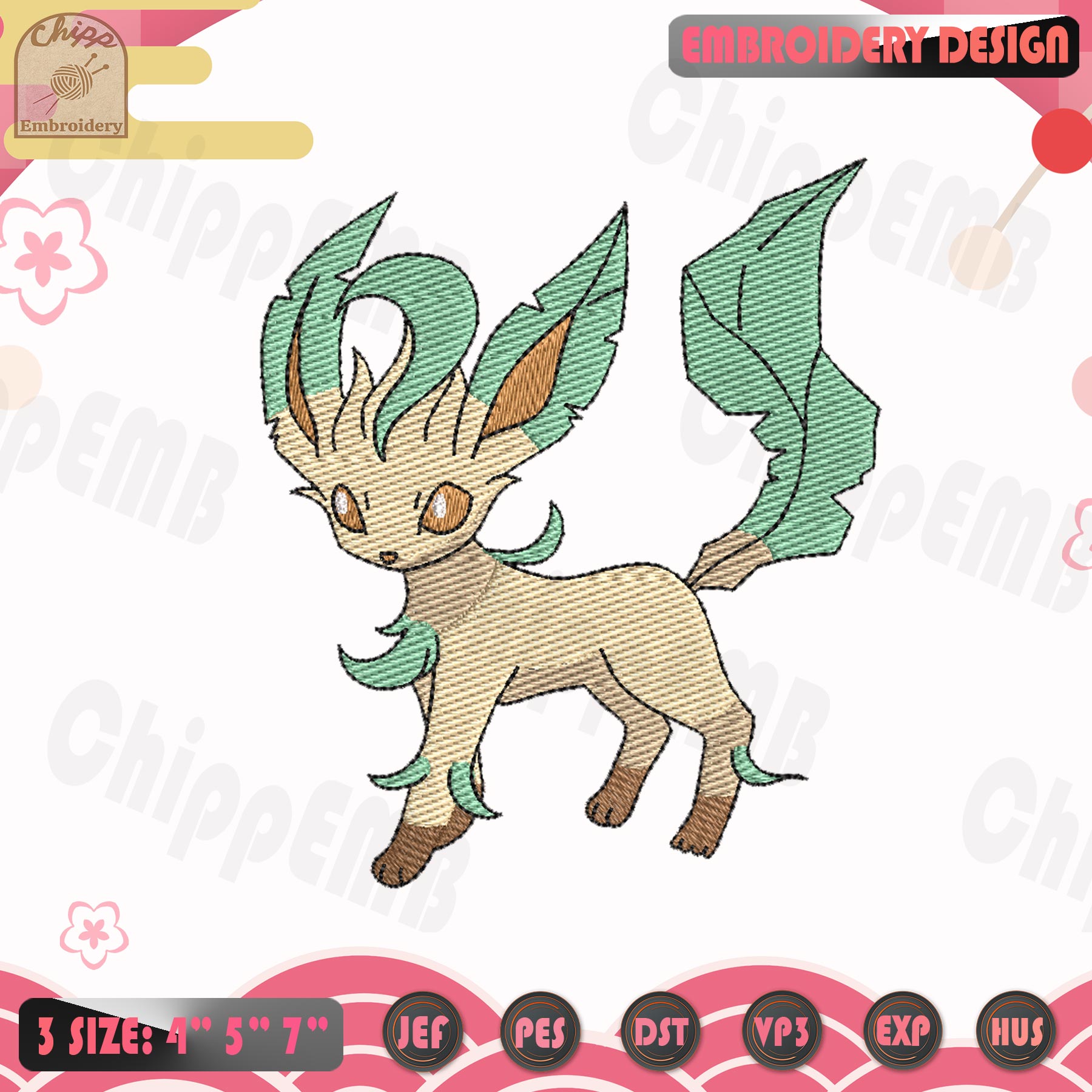Pokemon Embroidery Design, Anime Embroidery File, Machine Em | Inspire ...