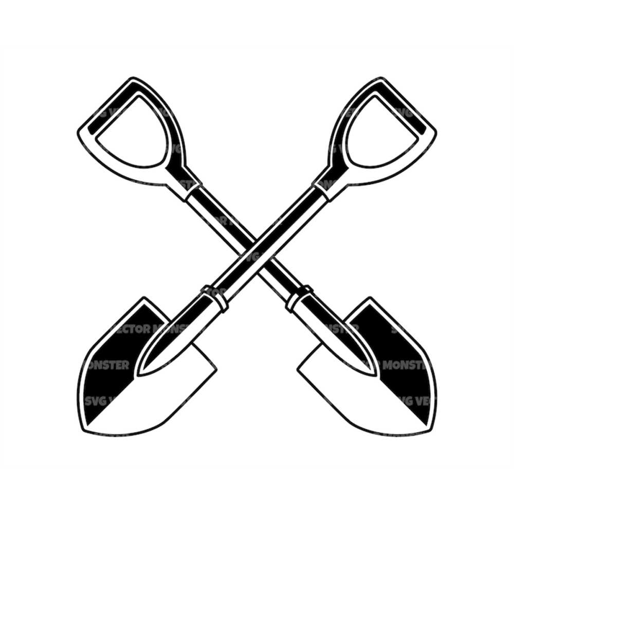 Cross Shovels Svg, Spade Svg, Gardening Svg. Vector Cut file - Inspire ...