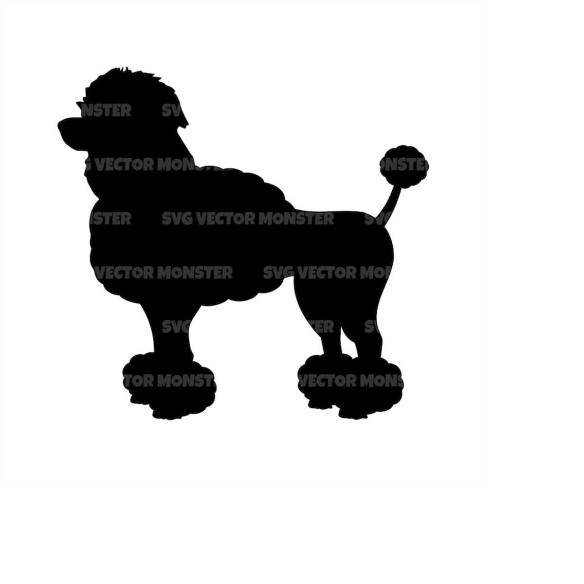 Poodle Svg. Dog Breed Svg, Vector Cut file for Cricut, Silho - Inspire ...