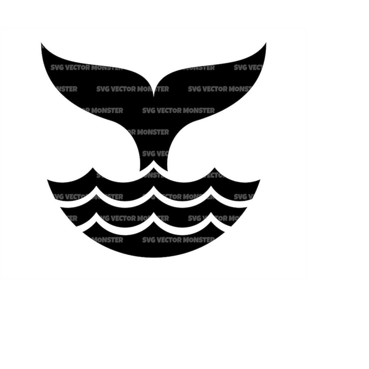 Whale Tail Svg Mermaid Tail Svg Ocean Svg Vector Cut File Inspire