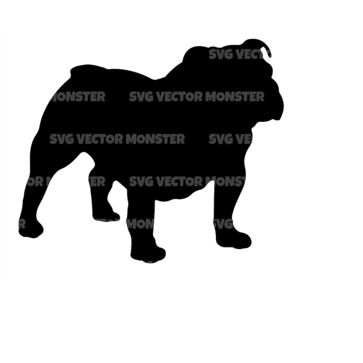 English Bulldog Svg, Bulldog Lover Svg. Vector Cut file for - Inspire ...