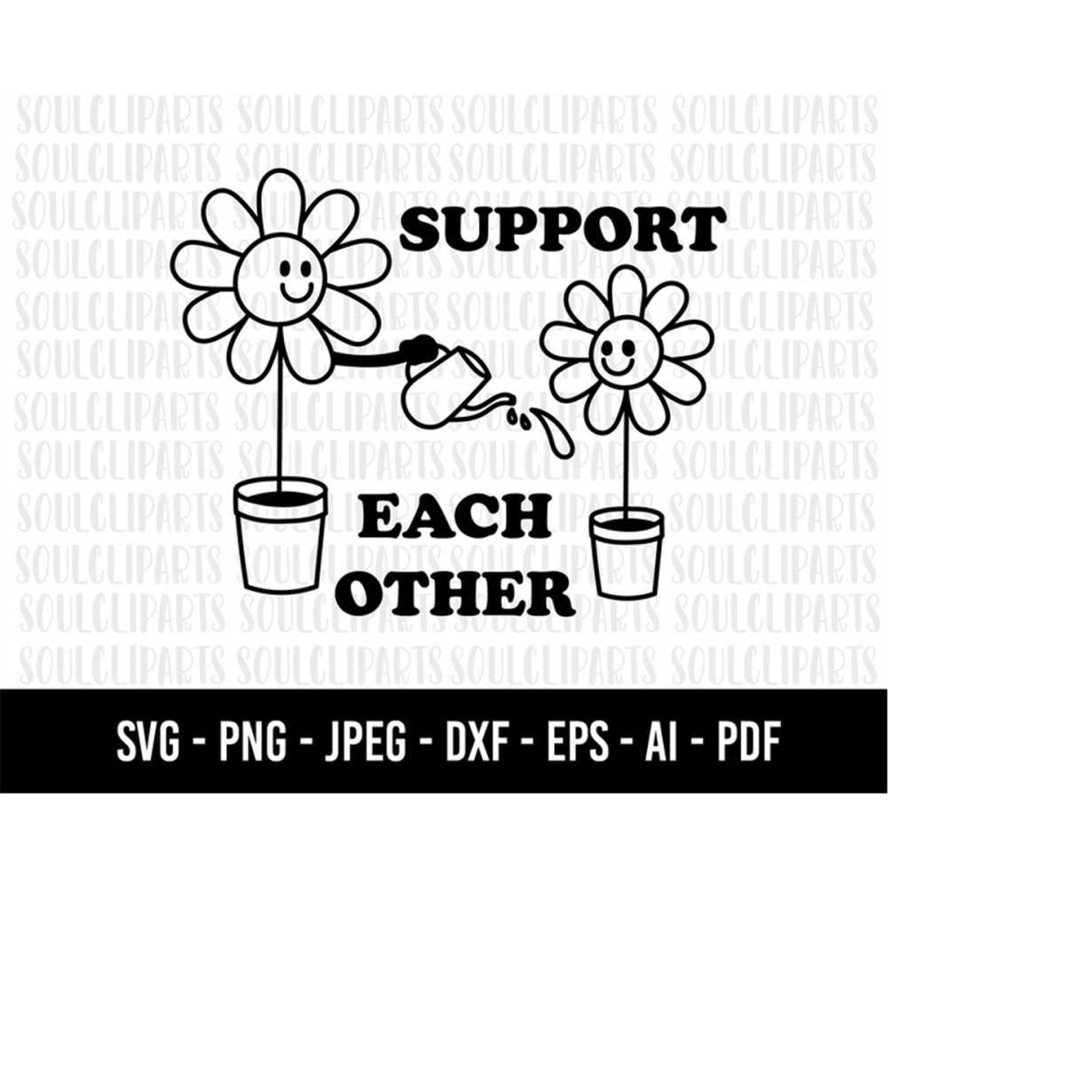 COD559- Support each other svg/best friends svg/friends clip - Inspire ...