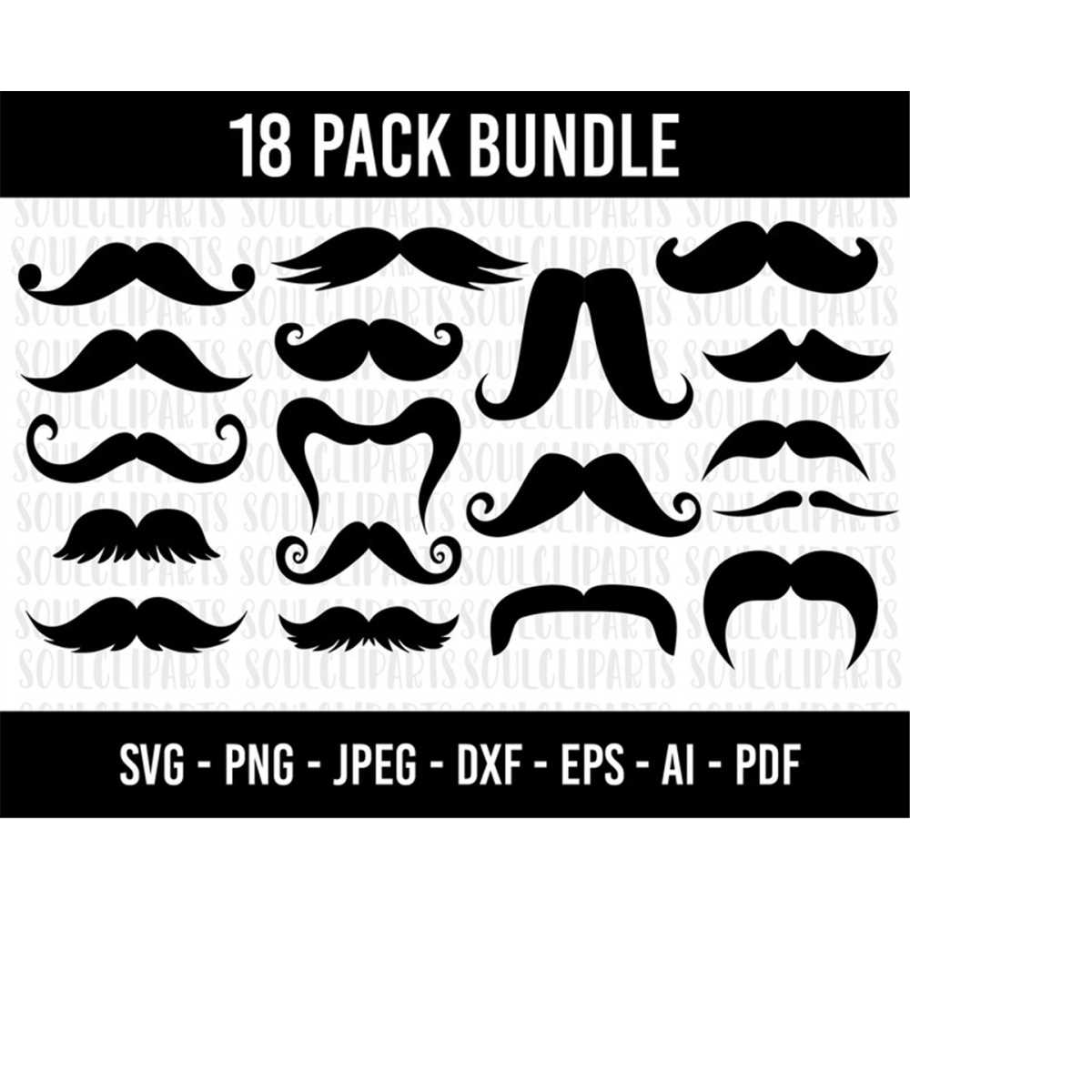 COD225-Mustache SVG,Moustach Svg,Moustache Cutting File,Must | Inspire ...