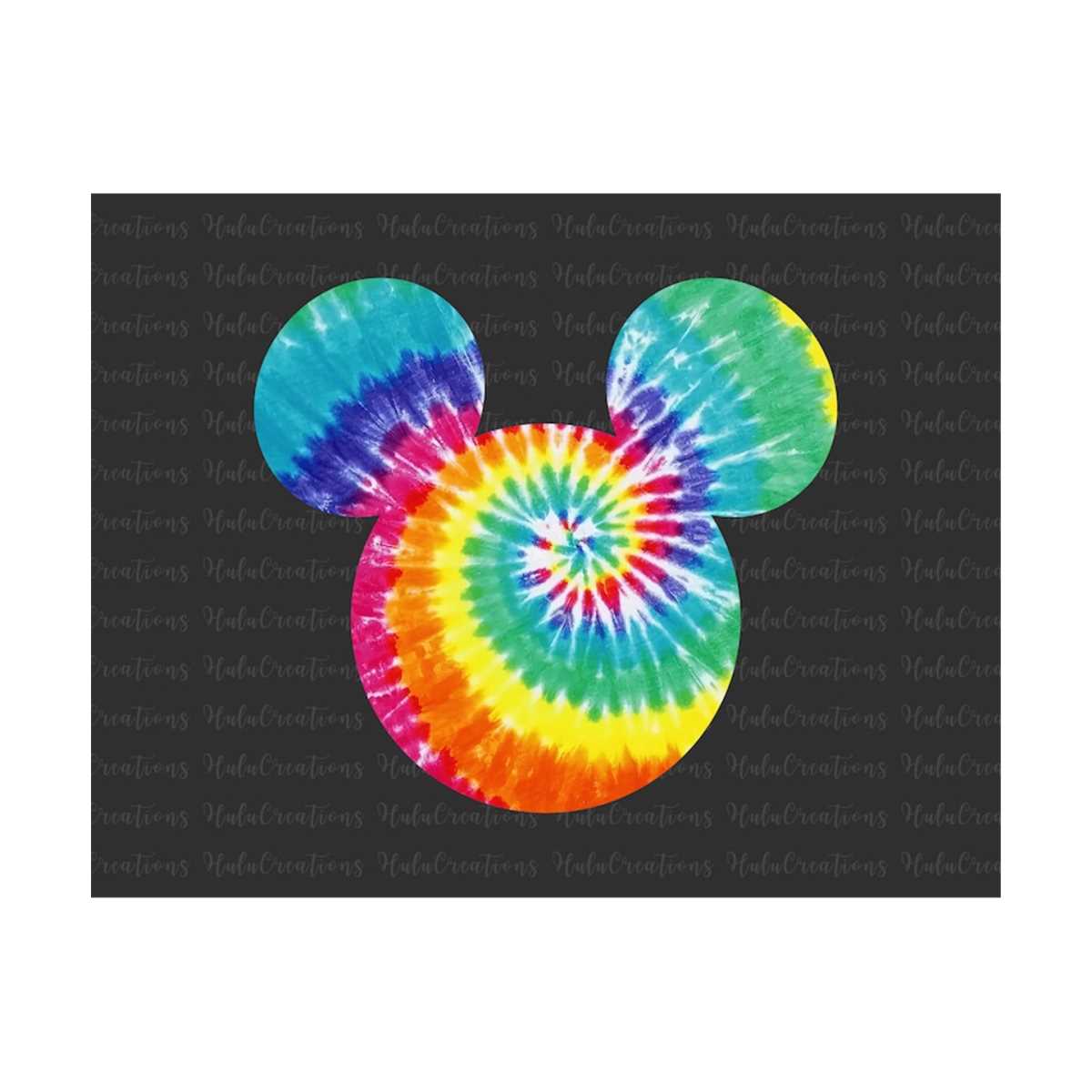 Mouse Icon Rainbow Tie-Dye Png, Family Vaction Png, Family T | Inspire ...