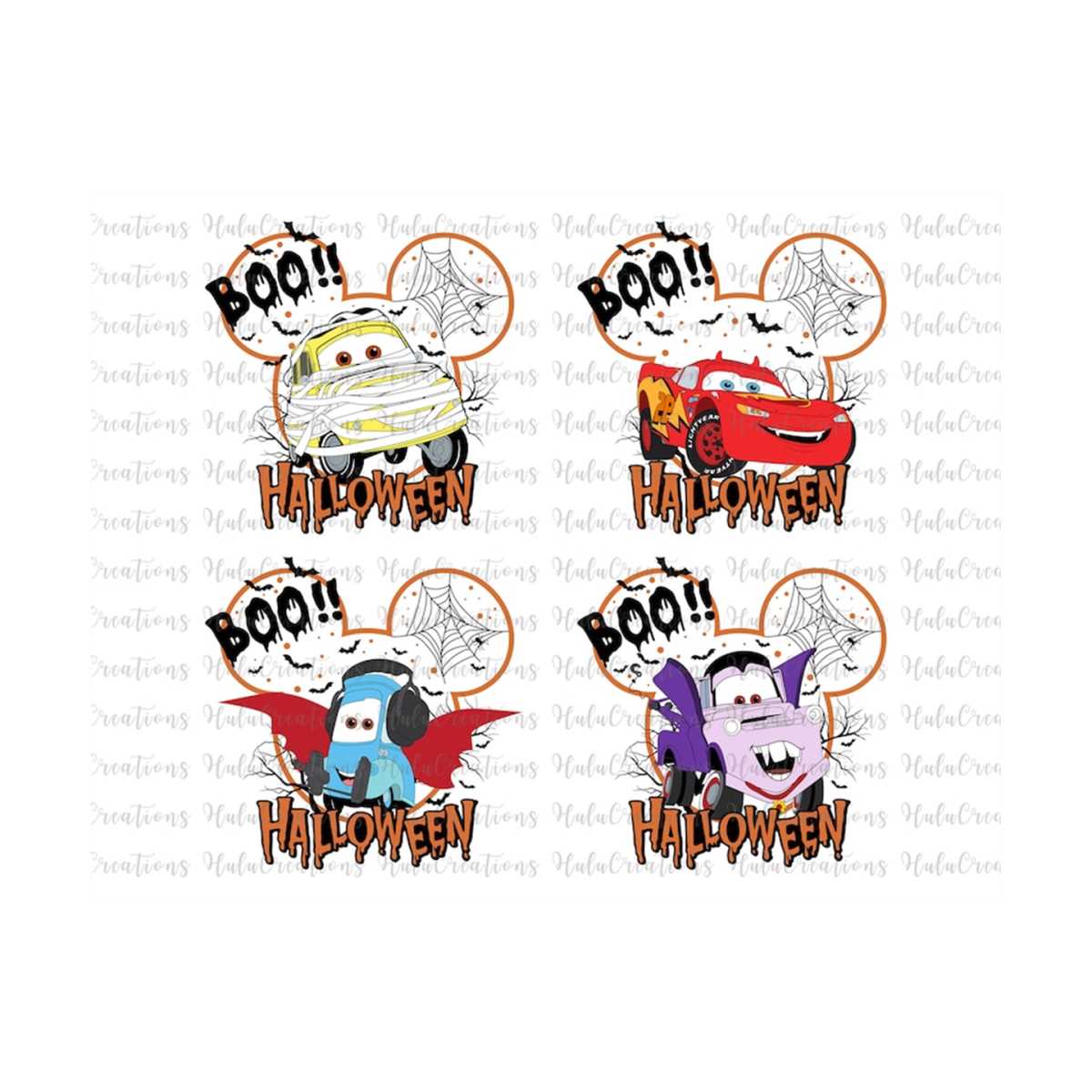 Happy Halloween Cars Bundle Svg, Halloween Masquerade, Trick - Inspire ...