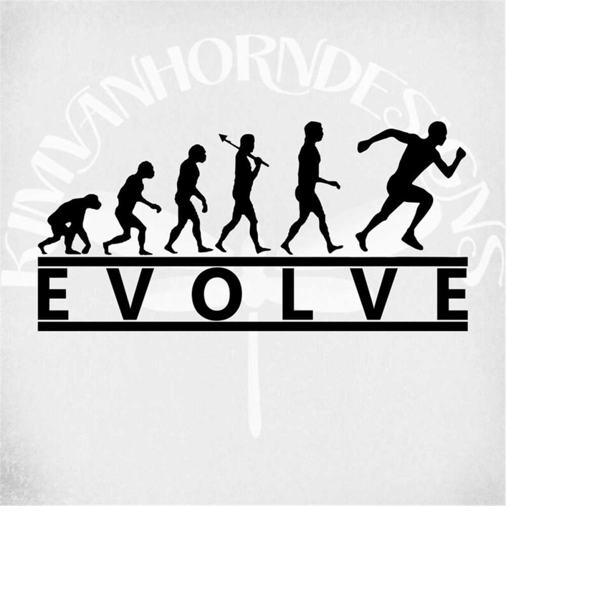 Evolve svg, Evolution svg, Runner svg, Jogger svg, Man Runni | Inspire ...