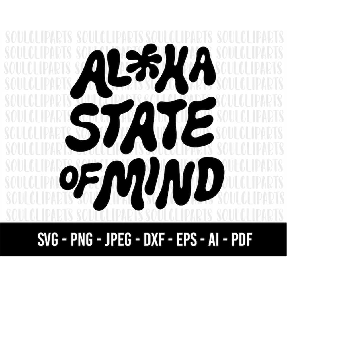 COD392-Aloha state of mind SVG/Aloha surf svg/Aloha Cursive | Inspire ...