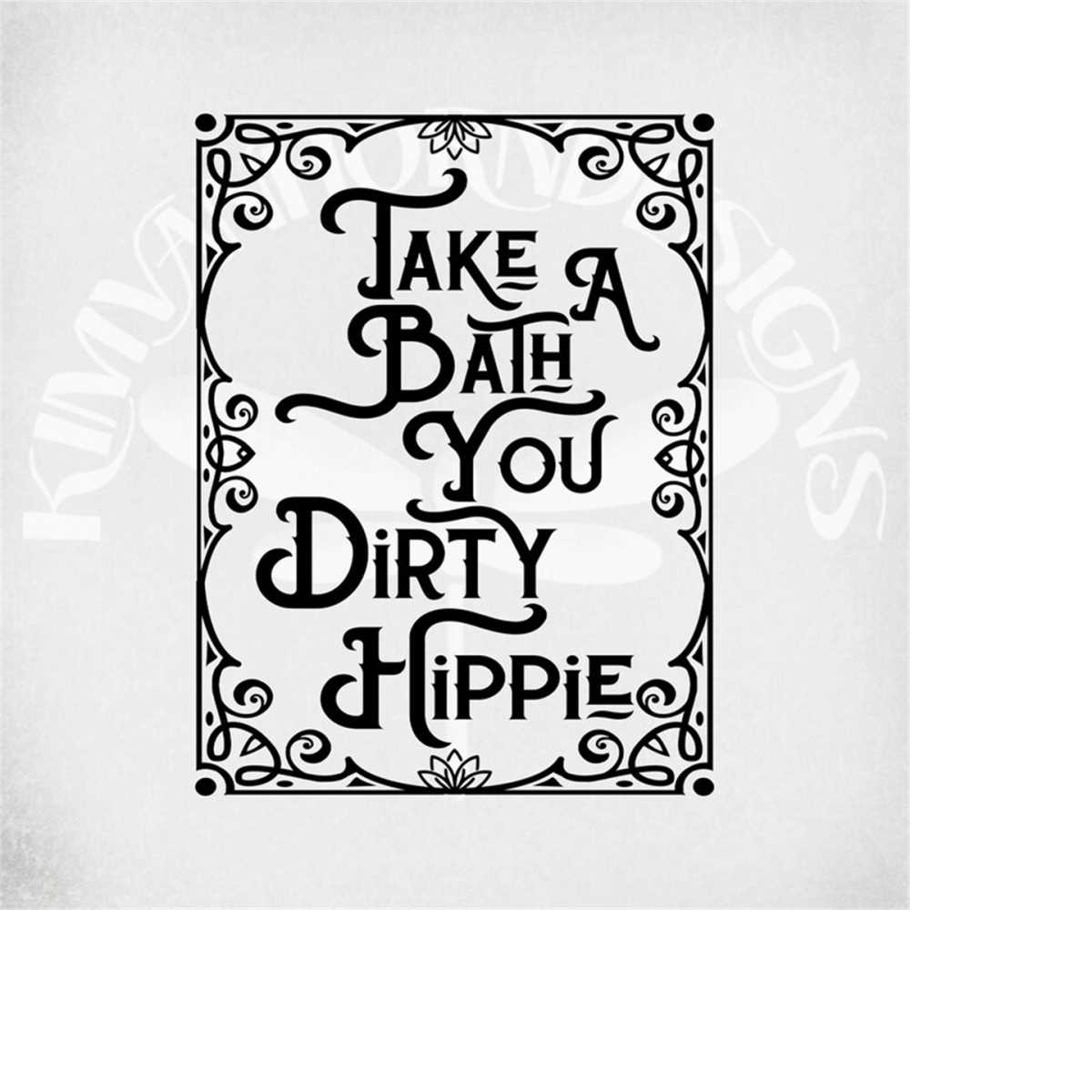 Dirty Hippie svg and dxf cut files. Printable jpeg's and png - Inspire ...