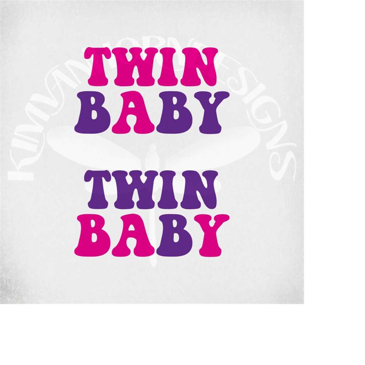 Twin Babies svg, Twin Baby A and Twin Baby B svg and dxf Cut | Inspire ...