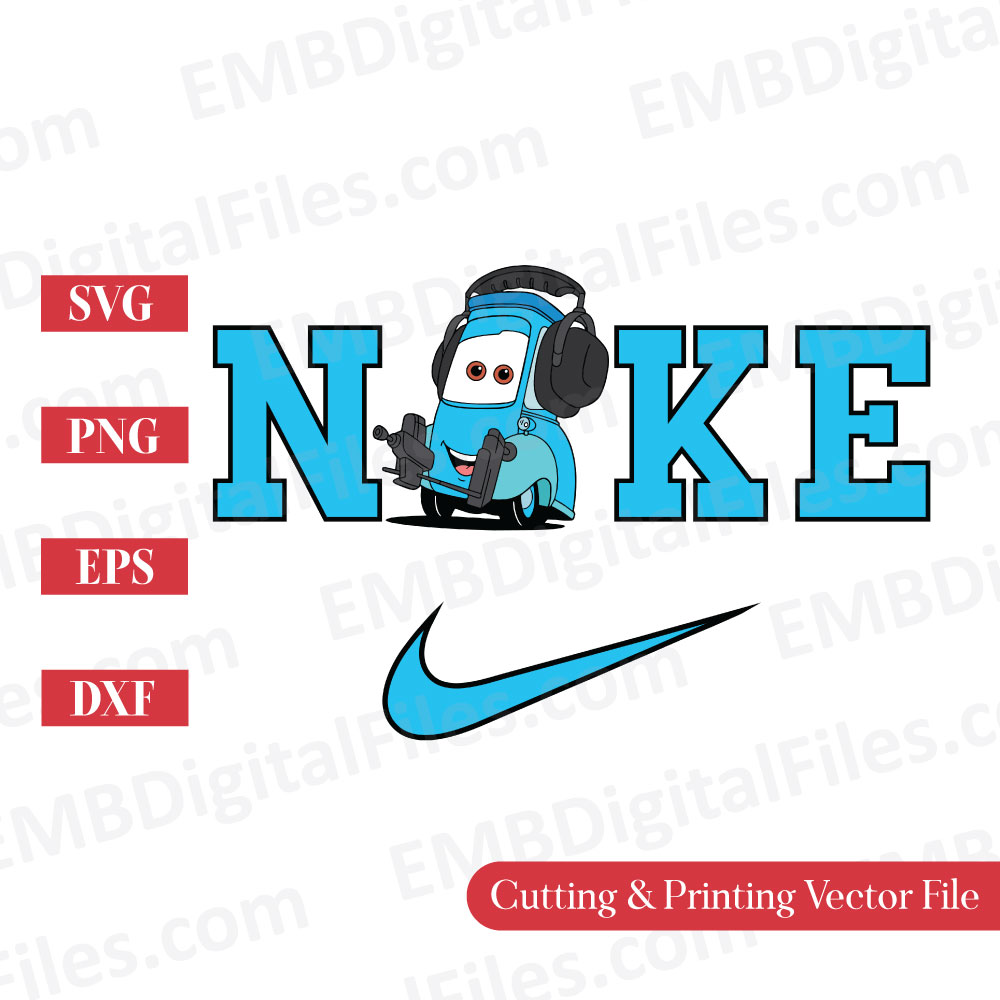 Nike Swoosh Guido cars cartoon SVG for Cricut - Inspire Uplift