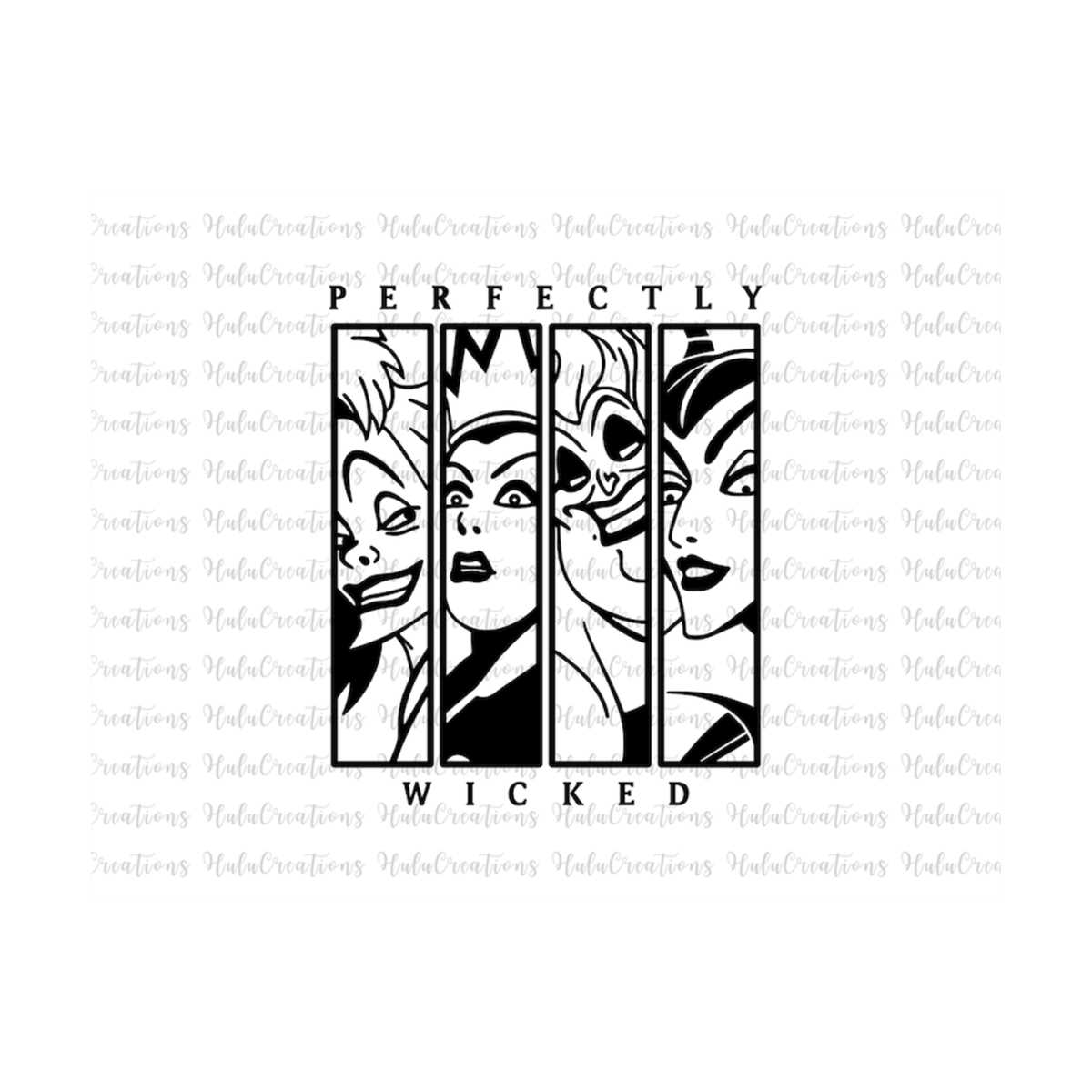 Perfectly Wicked Svg, Villains Wicked Svg, Villain Gang, Fam | Inspire ...